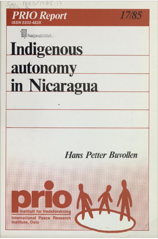 Indigenous Autonomy in Nicaragua – Peace Research Institute Oslo (PRIO)