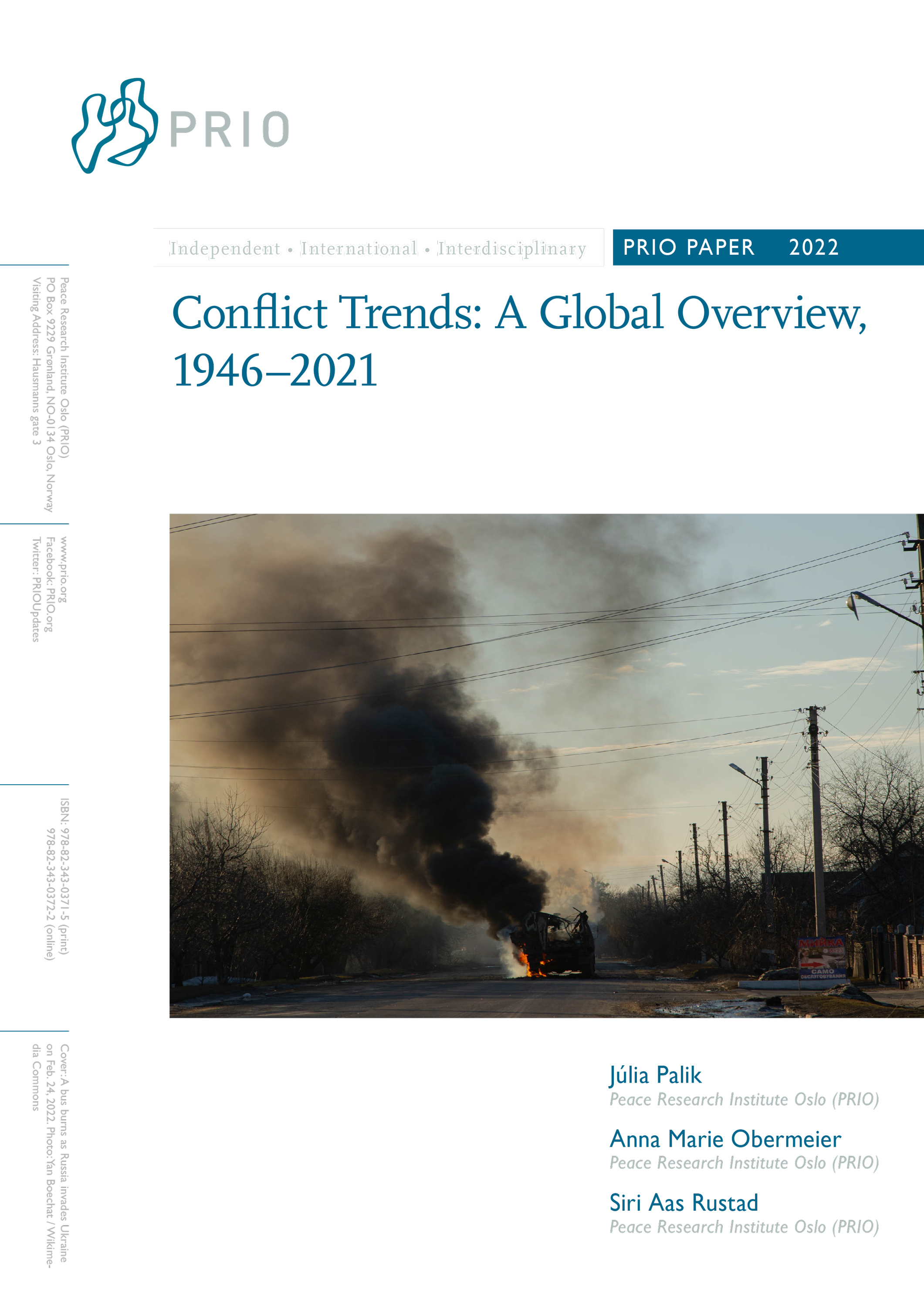 Conflict Trends: A Global Overview, 1946–2021 – Peace Research Institute Oslo (PRIO)