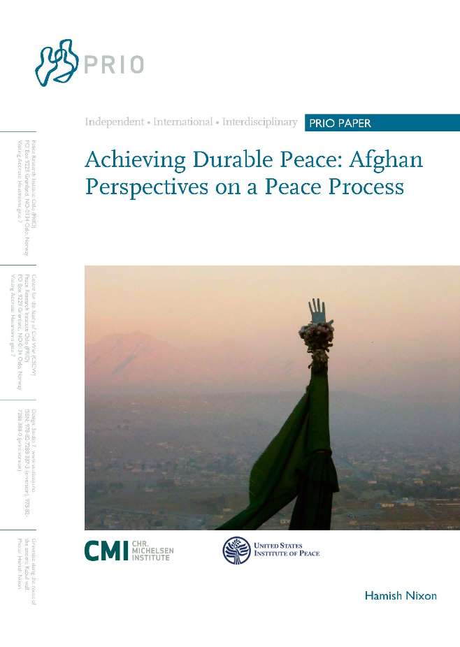 Achieving Durable Peace: Afghan Perspectives on a Peace Process – Peace ...