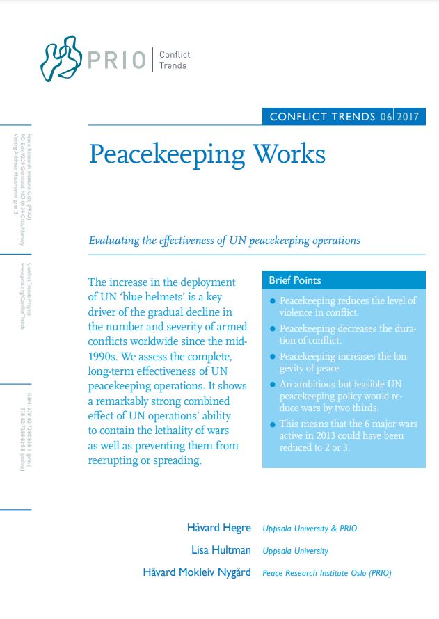 Peacekeeping works: Evaluating the effectiveness of UN peacekeeping ...