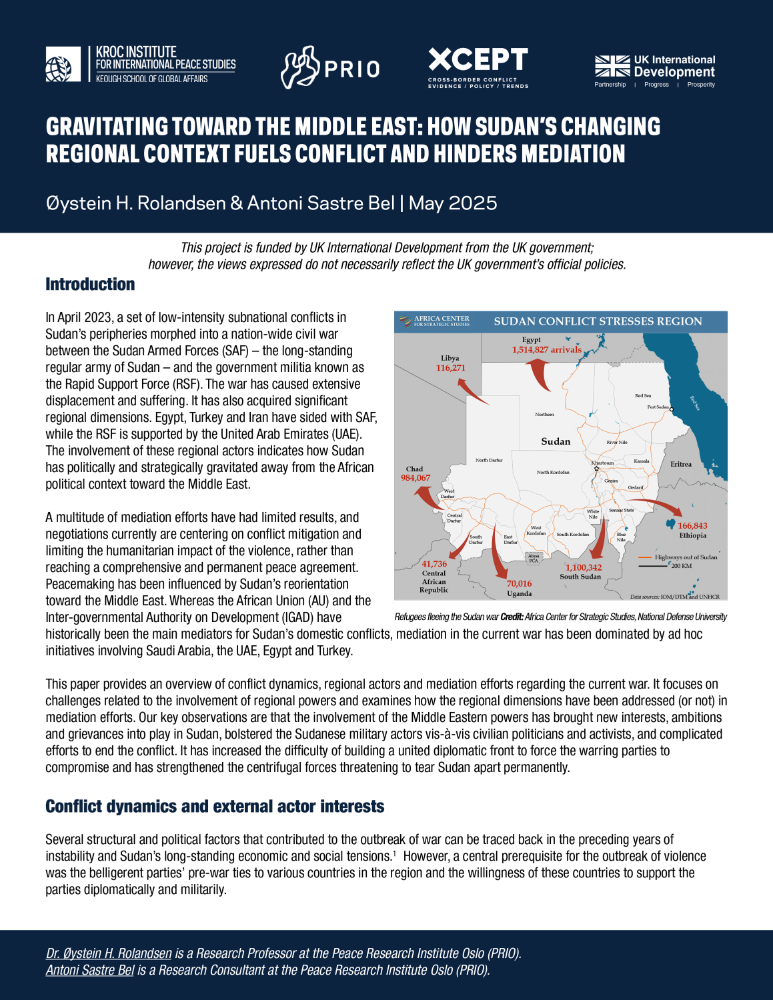 Gravitating toward the Middle East: How Sudan’s changing regional ...