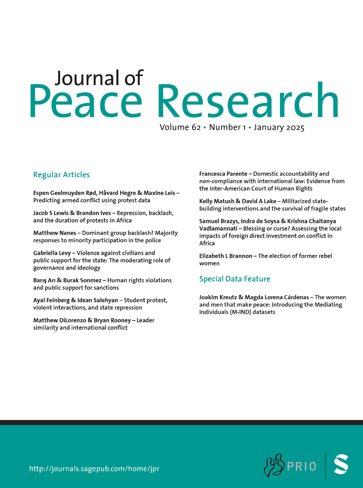 Disarmament, demobilization, and reintegration in peace agreements (1975–2021): Introducing the ...